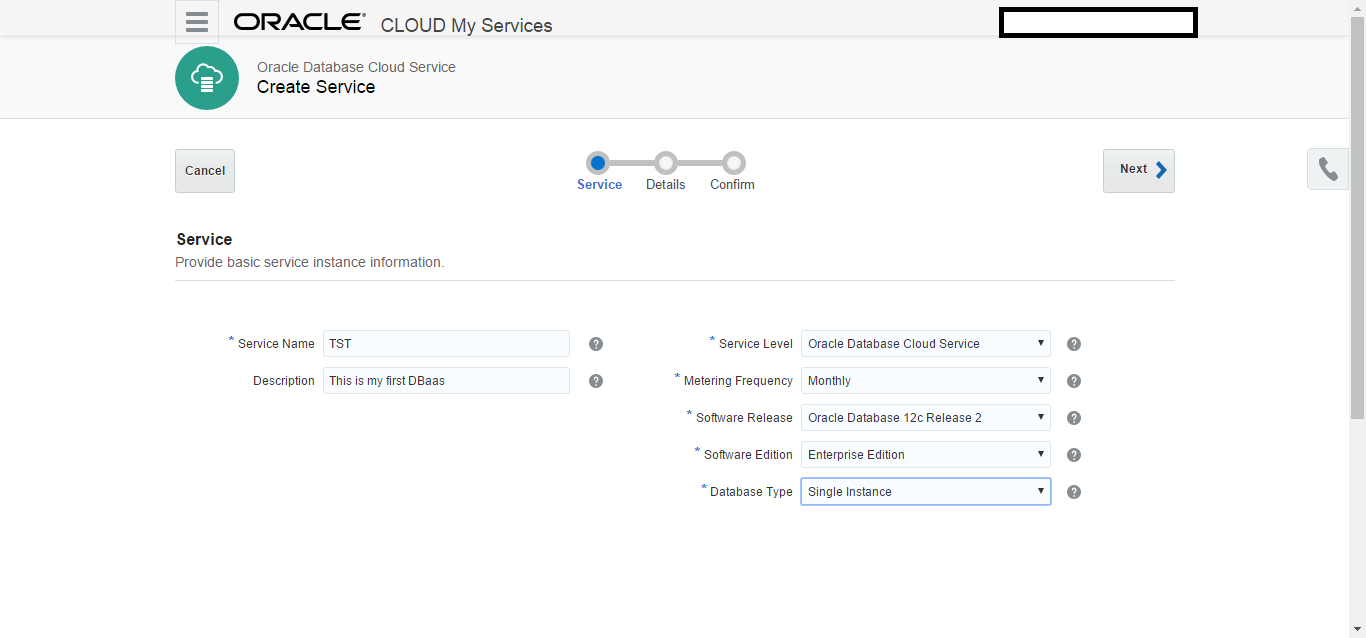 Creating Database On Oracle Cloud Dbaas Technology Geek 8782