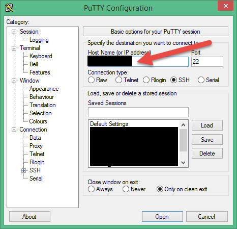 Configure Putty to connect to the cloud – Technology Geek