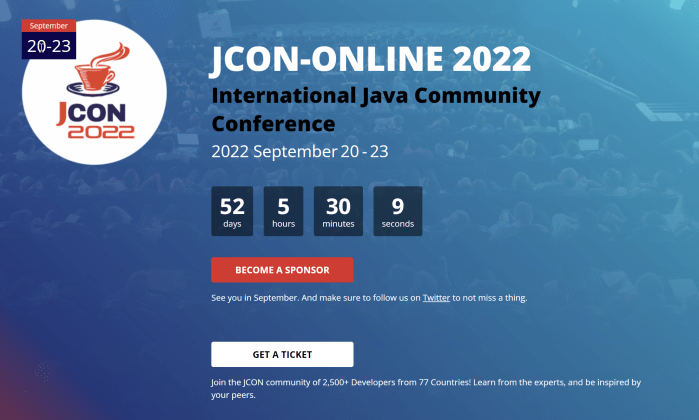 JCON ONLINE 2022 – Technology Geek